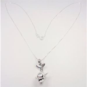 Jewelry | Sterling Silver Beluga Whale Nautical Necklace | Poshmark